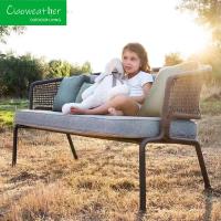 China Modern Furniture Fabric and Design Luxury Rattan Outdoor Rope Recliner Sofa Set for Hotel Restaurant Banquet Home or Coffee for sale