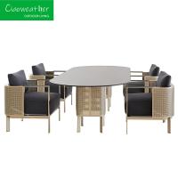 China Stainless Steel Sectional Sofa and Chair Set for Modern Garden Furniture in Villa Hotel for sale