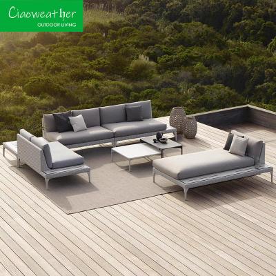 China Outdoor Courtyard Furniture Round Shape PE Rattan Patio Pool Garden Sofa Set for Hotel Restaurant Banquet Home Coffee for sale