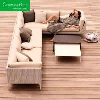 China Outdoor Courtyard Furniture Round Shape PE Rattan Patio Pool Garden Sofa Set for Hotel Restaurant Banquet Home Coffee for sale