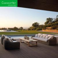 China Modern Design Style Latest Outdoor Wicker Conversation Sets Simple Leisure Patio Lounge Set Garden Rattan Corner Sofa for sale