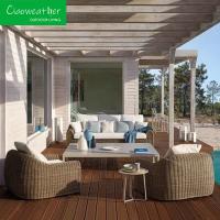 China Modern Design Style Latest Outdoor Wicker Conversation Sets Simple Leisure Patio Lounge Set Garden Rattan Corner Sofa for sale