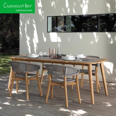 China Modern Design Stackable Dining Chairs for Waterproof Outdoor Patio Furniture in Garden Environment for sale