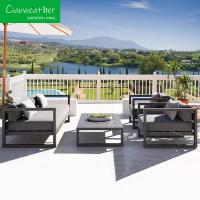 China Aluminum Garden Sofa Modern Outdoor Furniture for Patio Set Sectional All Weather for sale