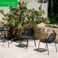 China Custom Outdoor Chair Rattan Garden Dining Armchair with Frame Material and Mail Packing for sale