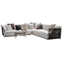 China Contemporary Patio Sofa Set Waterproof Weather-Resistant Aluminum Frame Rope Weave Outdoor Furniture for Hotel Courtyard for sale