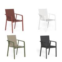 China Modern Design Stackable Garden Armrest Chair for Hotel Restaurant Banquet Rattan Wood Patio Furniture for sale