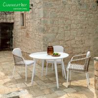China Outdoor Furniture Rattan and Wicker Dining Chair with Armrest NO Folded for sale