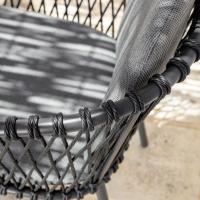 China Outdoor Furniture Rattan and Wicker Dining Chair with Armrest NO Folded for sale