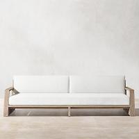 China Outdoor Furniture Customized Color Customized Garden Furniture Rattan Sofa Teak Sofa for sale