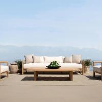 China SO1010TW Villa Outdoor Furniture Modern Teak Patio Set with Sofa Set for sale