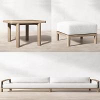 China SO1012TW-RA Teak Wood Frame Modern Outdoor Furniture Set for Garden for sale