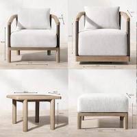 China SO1012TW-RA Teak Wood Frame Modern Outdoor Furniture Set for Garden for sale