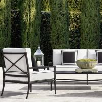 China Modern Design L Shape Outdoor Teak Sofa Set for Patio Wood Garden Furniture for sale