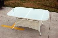 China Foldable Rattan Table Set The Perfect Addition to Your Modern Outdoor Dining Setup for sale