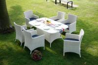 China Foldable Rattan Table Set The Perfect Addition to Your Modern Outdoor Dining Setup for sale