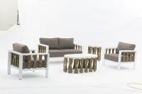 China Customized Color Rattan Wicker Garden Outdoor Aluminum Patio Furniture Sofa Set for Furniture for sale