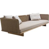 China Outdoor Furniture Modern Design Garden Sofa Set with Aluminum Frame and Rattan Weaving for sale