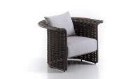 China Outdoor Patio Garden Furniture Rattan Weaving Sofa Set with Water-Resistant Fabric Outdoor Foam Cushion for sale