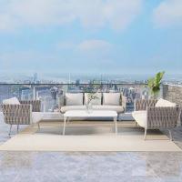 China Hotel Restaurant Banquet Home and Coffee Rattan/Wicker Frame Outdoor Patio Furniture Sofa Sets for sale