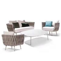 China Hotel Restaurant Banquet Home and Coffee Rattan/Wicker Frame Outdoor Patio Furniture Sofa Sets for sale