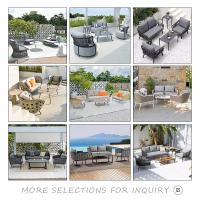 China Direct Luxury Outdoor Rattan Patio Furniture Conversation Garden Rattan Sofa Set Customized Color for sale