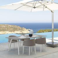 China NO Folded Aluminum Chairs for Dining in Leisure Patio Garden Sets Hotel Outdoor Furniture for sale