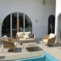 China Outdoor Furniture Weaving Sectional Rattan Garden Sofa Set for Hotel Restaurant Banquet and Home for sale
