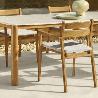 China NO Folded Natural Teak Garden Chairs for Outdoor Patio Rattan Chairs Mail Packing for sale