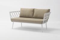 China Modern Style  Aluminum Metal Outdoor Patio Furniture Garden Lounge Sofa Set for sale