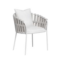 China Aluminum Frame Armrest Chairs and Extendable Table for Outdoor Patio Furniture in Hotel Restaurant Banquet Function for sale