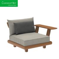 China Outdoor Rattan Modern Garden Sets For Teak Patio Furniture Foam Cushion and Water-resistant Fabric Included for sale