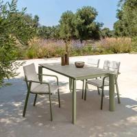 China Modern Outdoor Furniture Aluminium Garden Dining Set  for Hotel Restaurant Banquet for sale