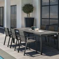 China Modern Outdoor Furniture Aluminium Garden Dining Set  for Hotel Restaurant Banquet for sale