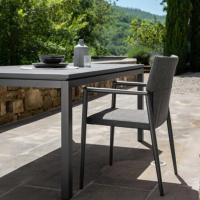China Weather-Resistant Aluminum Rattan Patio Chair for Hotel Restaurant Banquet Home and Coffee for sale