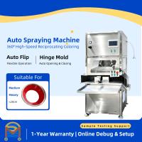 China Automatic Paint Spraying Equipment, Industrial Coating Machine for Metal Caster Hardware Surface Treatment for sale