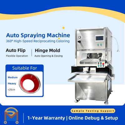 China Automatic Paint Spraying Equipment, Industrial Coating Machine for Metal Caster Hardware Surface Treatment for sale