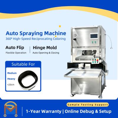 China Automatic Spray Painting Machine, Industrial Coating Equipment for Metal Lampshade Surface Finishing for sale