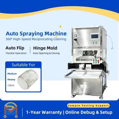 China Glassware Spraying Equipment, Automatic Paint Machine for Glass Products Glaze Coating for sale