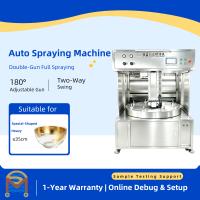 China Automatic Coating Equipment, Intelligent Spray Painting Machine for Glass Bowl Glaze & UV Paint Finishing for sale