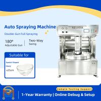 China Automatic Coating Equipment, Intelligent Spray Painting Machine for Glass Bowl Glaze & UV Paint Finishing for sale