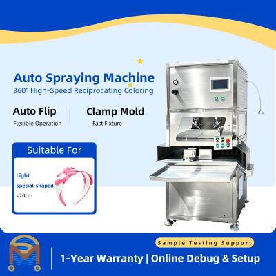 China Automatic Spray Painting Machine, Coating Equipment for Plastic Hair Band UV Paint Surface Finishing for sale