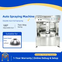 China Automated Paint Spraying Machine, Industrial Coating Equipment for Metal Lampshade Oil Paint Finishing for sale