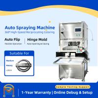 China Precision Automatic Spray Machine, Industrial Coating Equipment for NISSAN Car Logo Chrome & UV Paint Spraying for sale