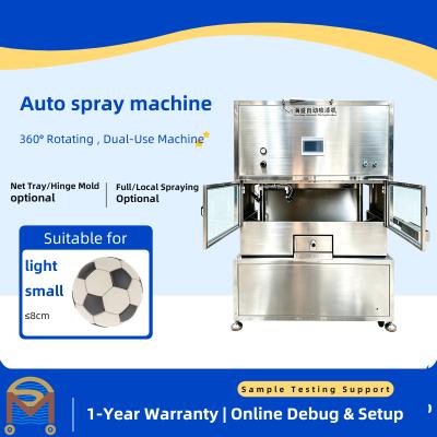 China 500X7 Automatic Spray Painting Machine 7-Axis Dual Gun Coating Equipment for Toy Football Surface Spraying 500mm Range for sale