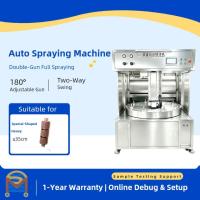 China Six-Axis 300X6 Rotary Automatic Spray Painting Machine with Dual Independent Spray Guns for sale