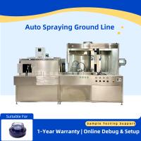 China Cosmetic Glass Bottle Automatic Spray Painting Equipment for Glaze Finishing for sale