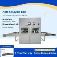 China Automatic Hardware Spray Painting Line 800X for Large Screws Anti-Rust UV Coating for sale
