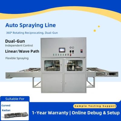 China Automatic Hardware Spray Painting Line 800X for Large Screws Anti-Rust UV Coating for sale