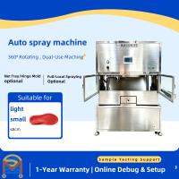 China Red Shoe Sole Automatic Spray Painting Machine for Water Based Paint Coating for sale